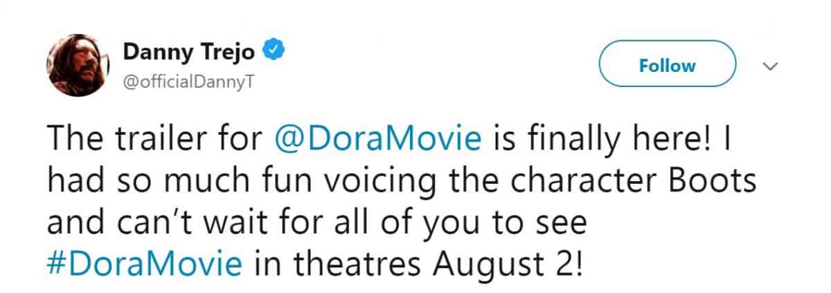 ‘Dora the Explorer’ Movie Casts Danny Trejo as Boots the Monkey – Elite Readers