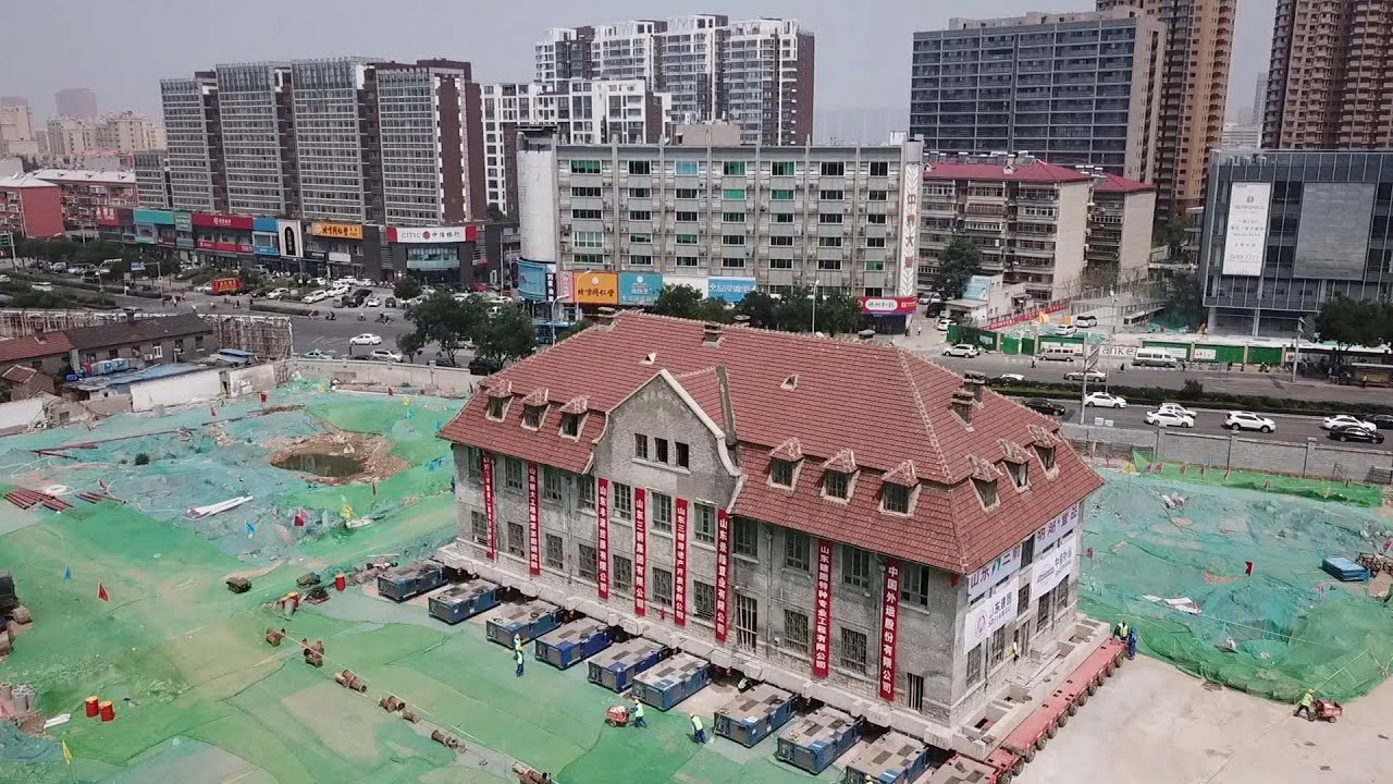 2,600-Ton Building “Lifted And Moved” Horizontally In East China ...